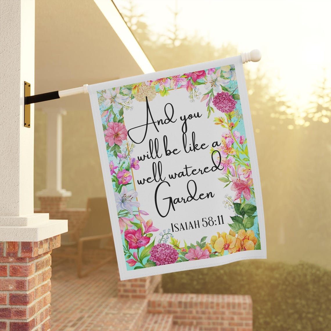 Religious Garden & House Banner, Christian Banner, Christian Garden ...