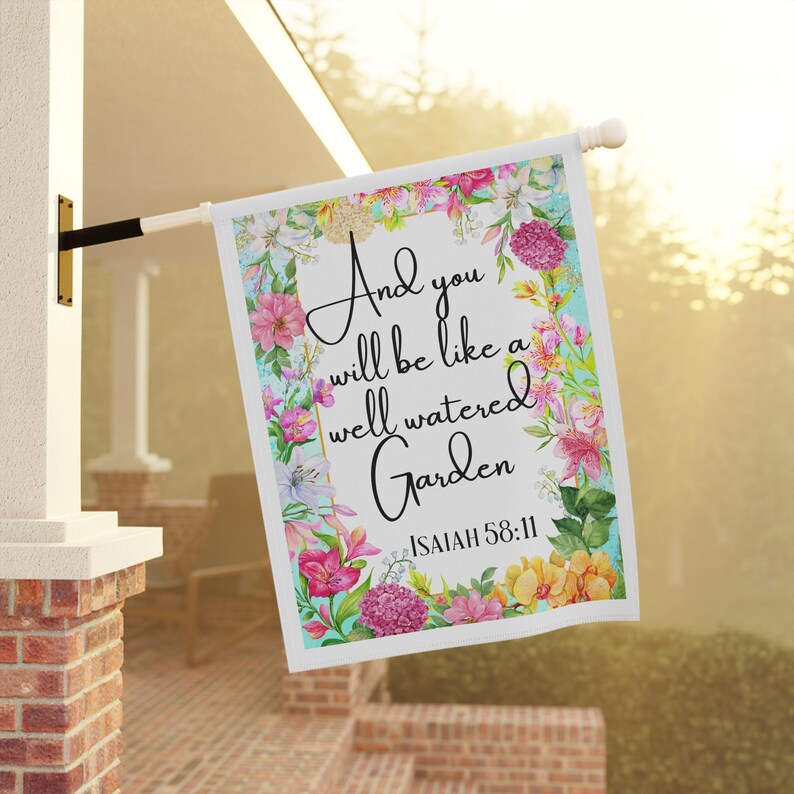 Religious Garden & House Banner, Christian Banner, Christian Garden ...