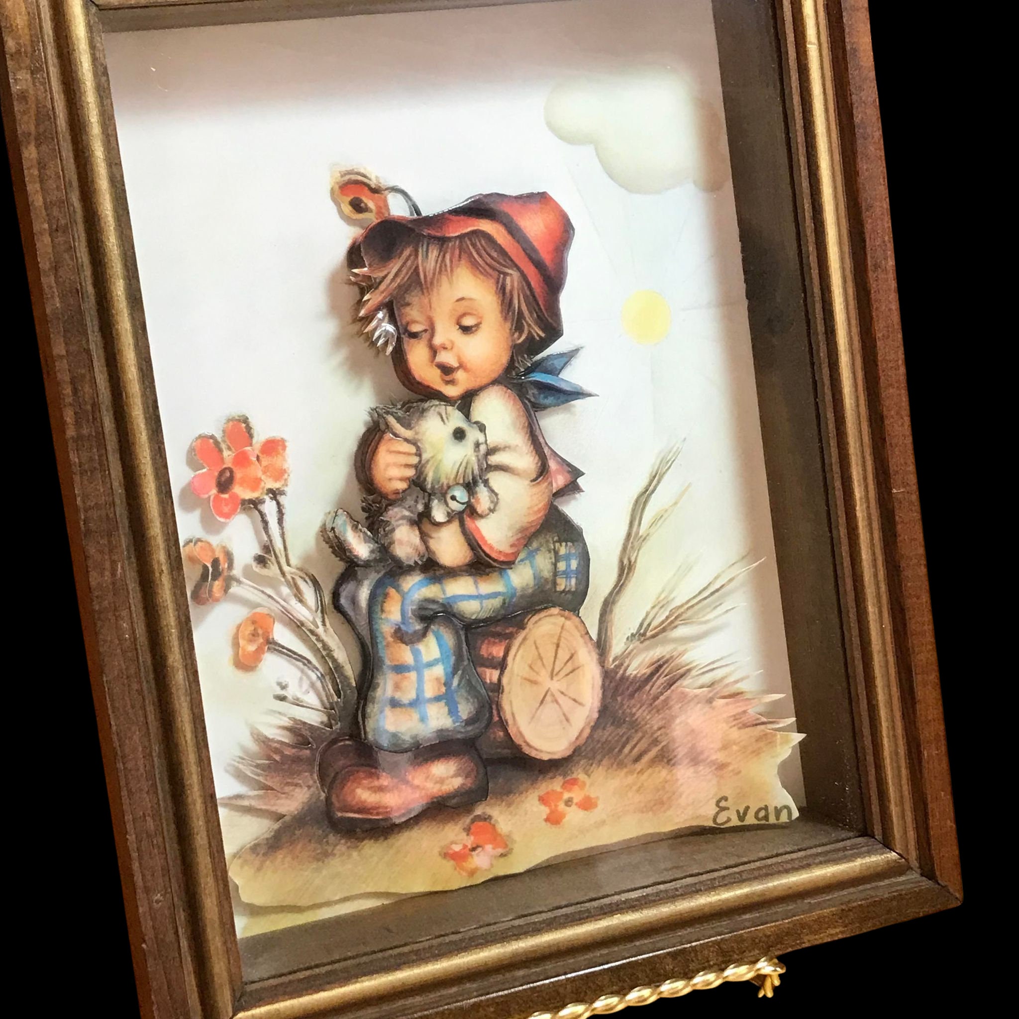Vintage Hummel 3D Wall Hanging Shadow Box Set - Etsy