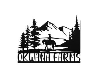 Mountain Wall Art, Metal Mountain Sign, Mountain Art, Mountain Range ...