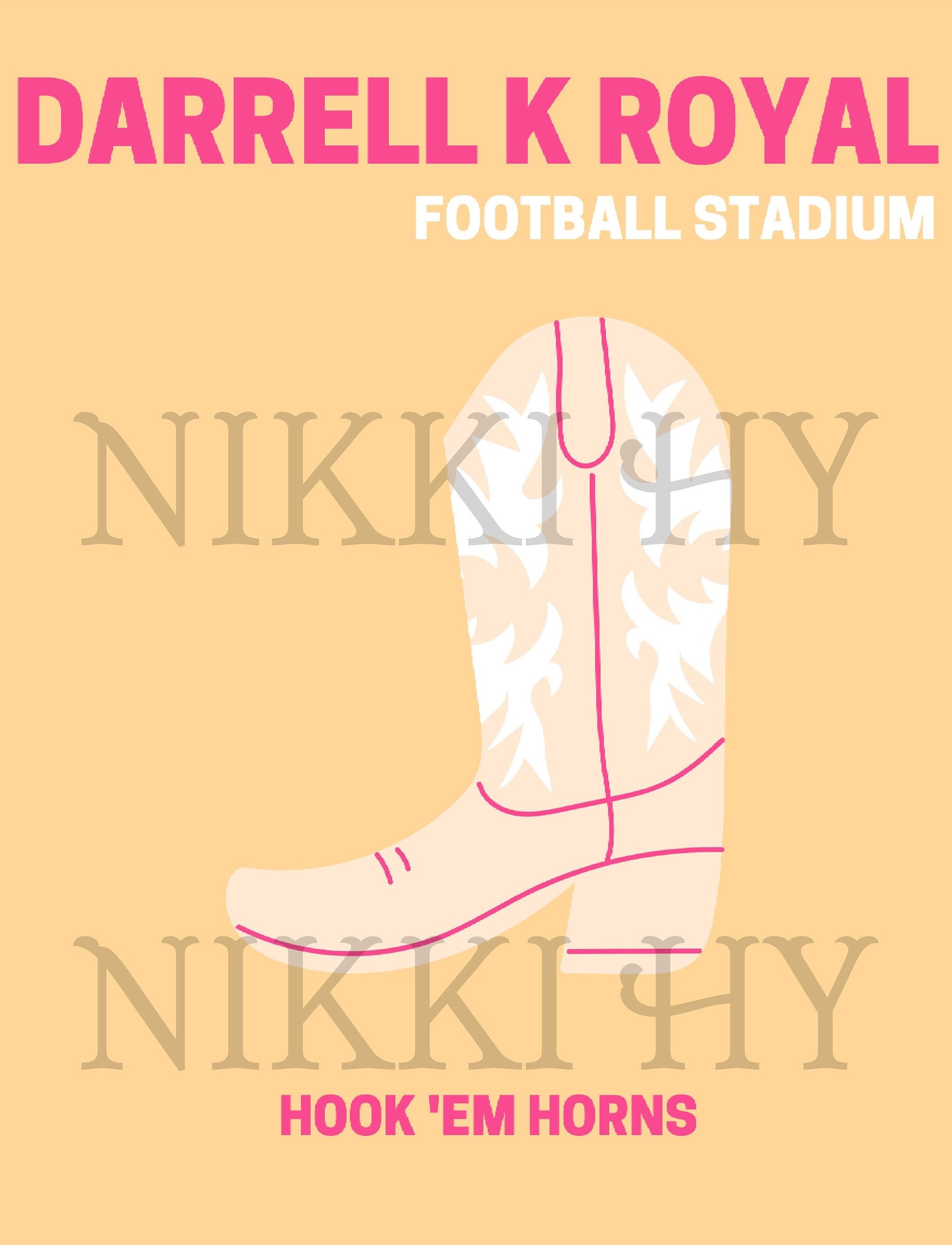 UT Austin Preppy Poster Pack - Etsy
