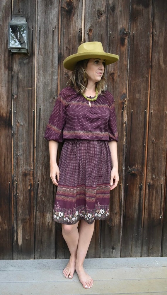 Vintage boho dress 80s - Gem