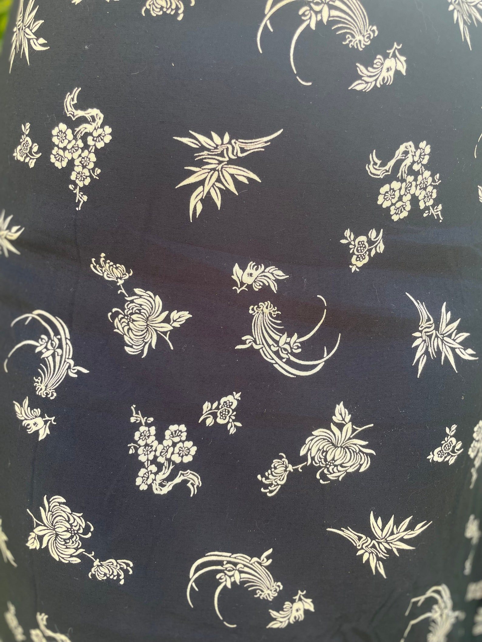 Vintage Women’s 1990's Black High Waisted Skirt With Flower Pattern - Etsy