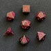 Ruby Red Red Handmade Resin Sharp Edge Dice Set DND 5E, Pathfinder, RPG ...