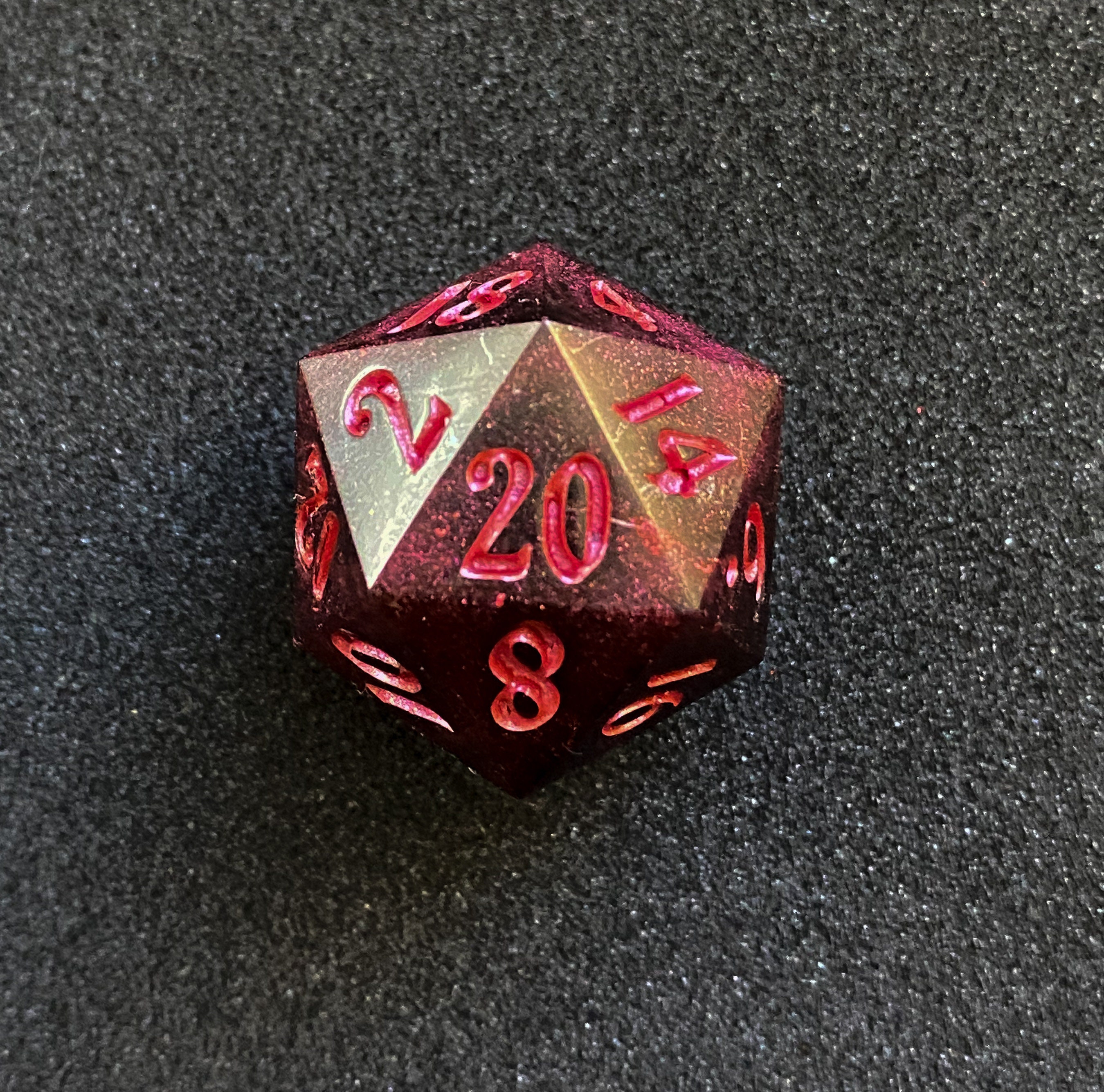 Ruby Red Red Handmade Resin Sharp Edge Dice Set DND 5E, Pathfinder, RPG ...