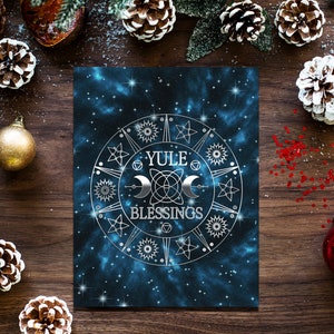 Yule Greeting Card, Set of 10, Pagan Greeting Cards, Winter Solstice ...