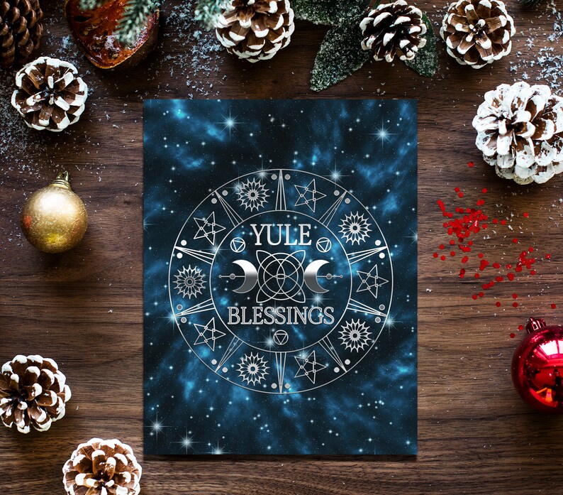 Yule Greeting Card Set of 10 Pagan Greeting Cards Winter - Etsy