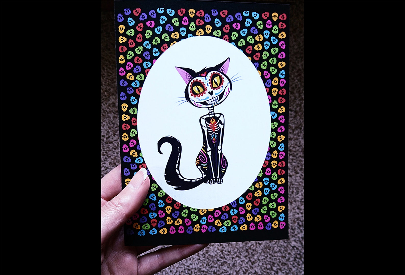 Day of the Dead Dia De Los Muertos Greeting Card Download - Etsy