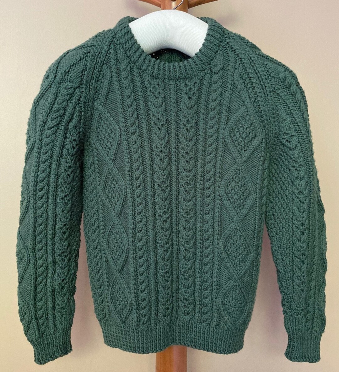 Cozy Authentic Walsh Clan Aran Sweater - Etsy