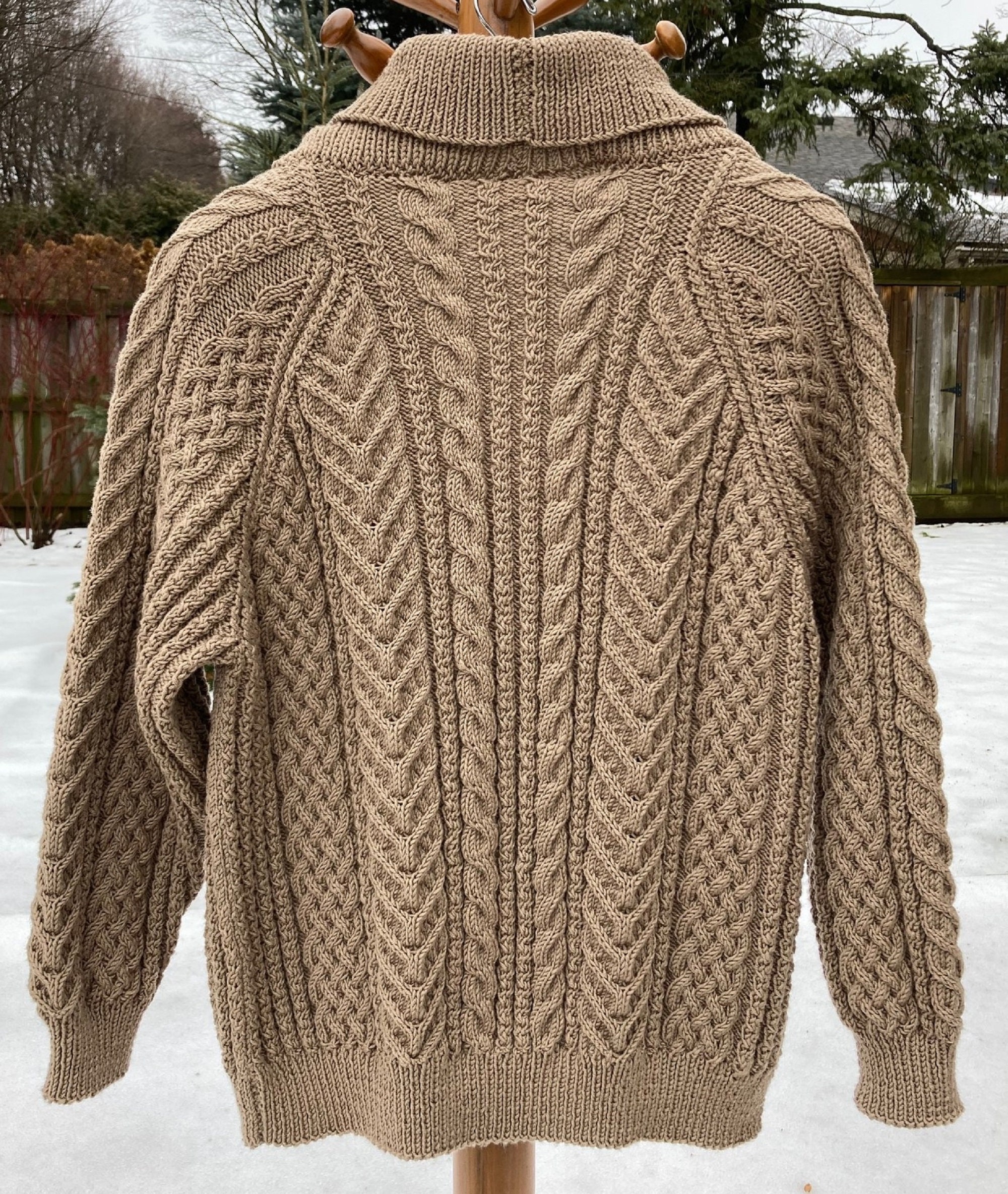 Customizable Cozy Cowl-collared Cardigan - Etsy