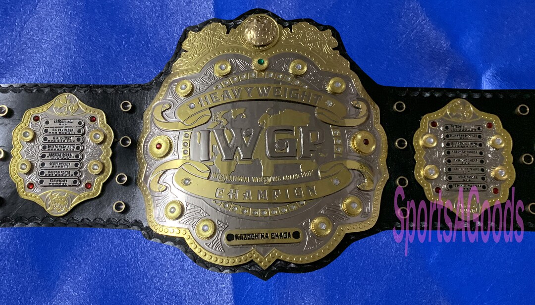 IWGP V4 Heavyweight Wrestling Championship Belt Adult Size Gold Plated - Etsy