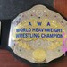 AWA World Heavyweight Wrestling Championship Belt 4mm Brass Dual Gold ...