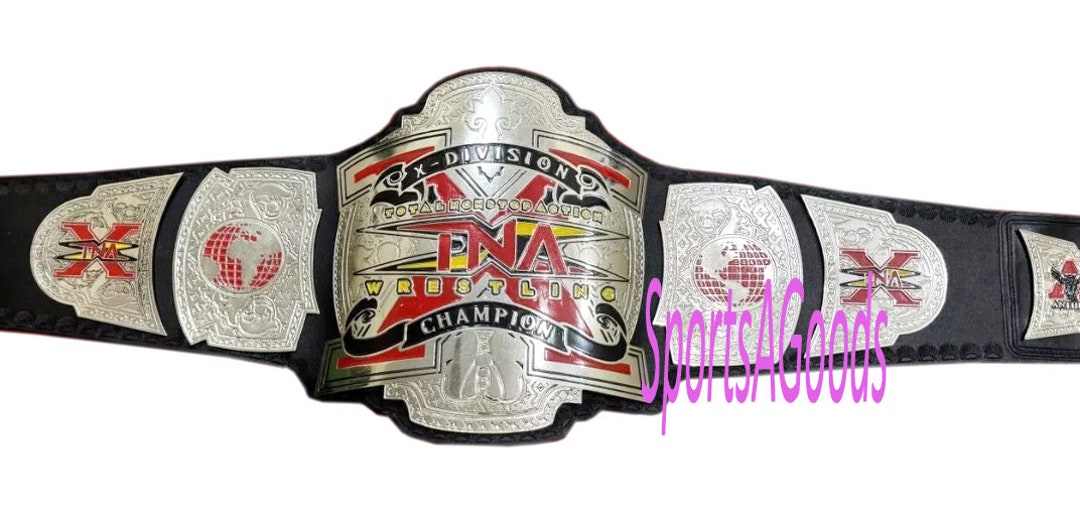 TNA X Division Wrestling Championship Belt Adult Size Silver Plated - Etsy