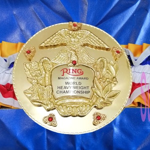 Rocky Ring Magazine Award World Heavyweight Boxing Championship Belt ...
