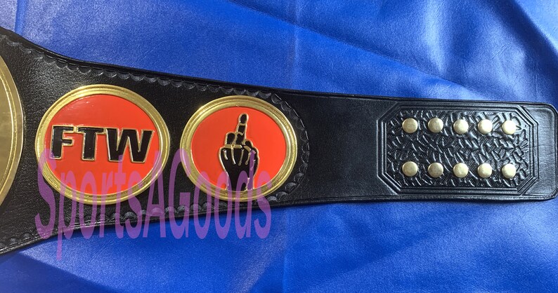 FTW TAZ Wrestling Championship Belt Gold Plated 4mm Zinc Title Belt - Etsy