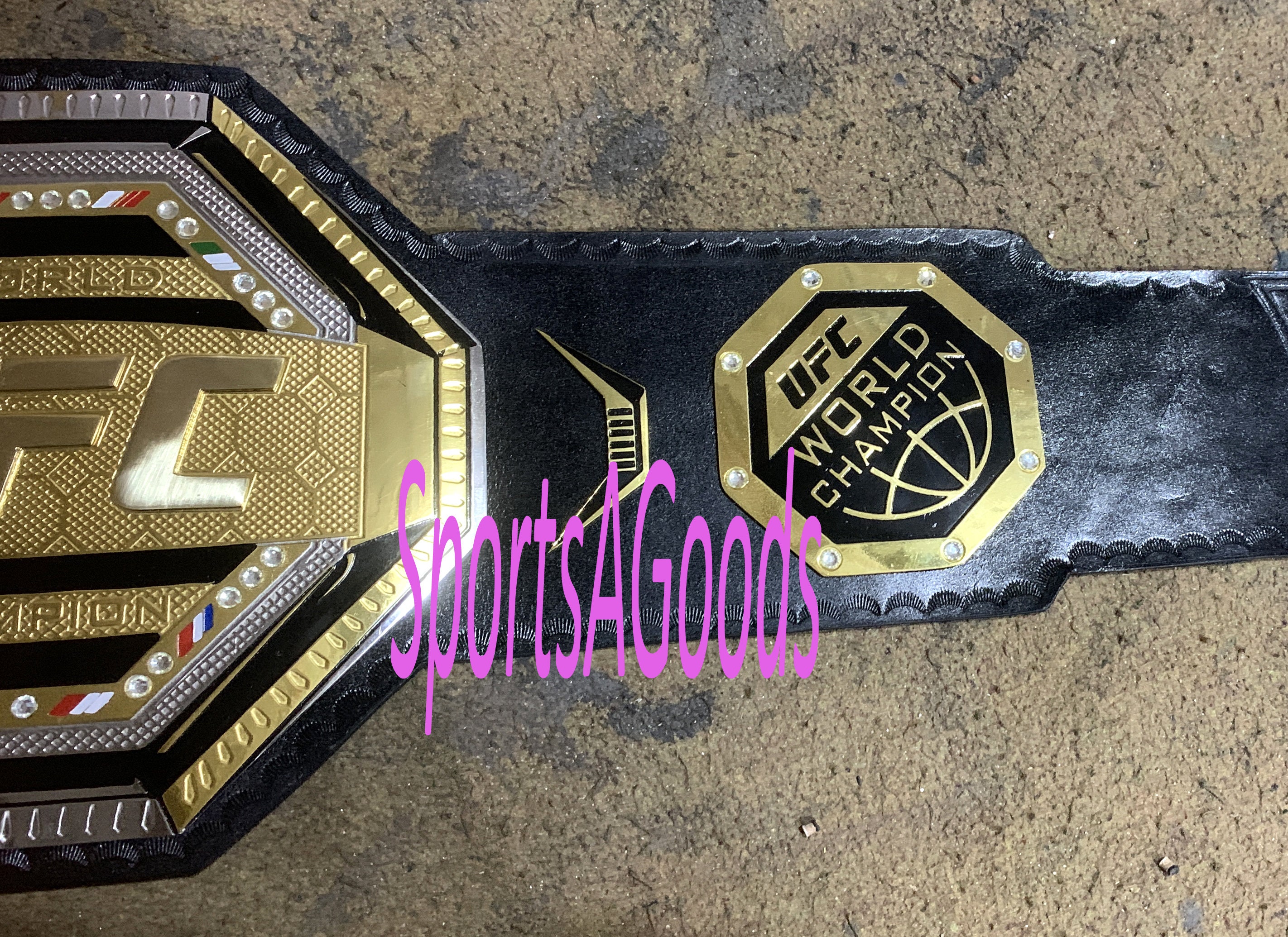 UFC World Legacy Championship Belt Dual Plated Leather Strap - Etsy