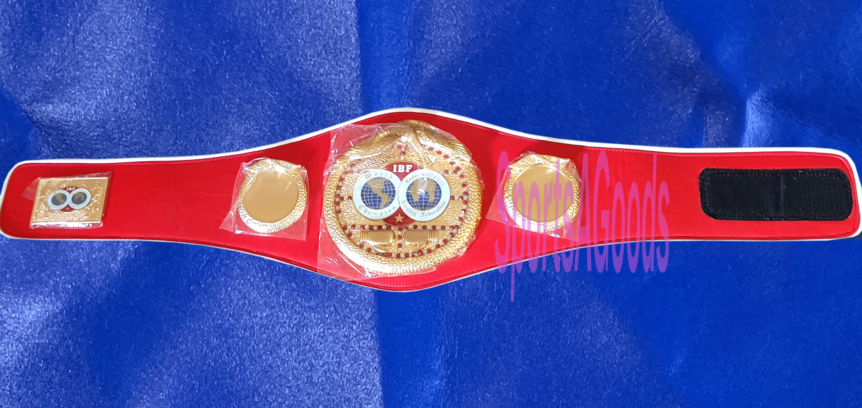 IBF International Boxing Federation Championship Belt Gold Plated Adult ...