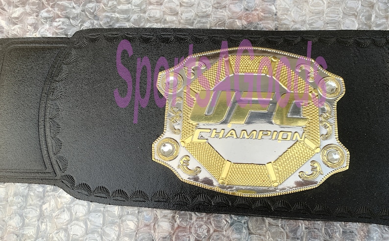 UFC Ultimate Fighting Championship Belt Dual Plated Leather Strap - Etsy