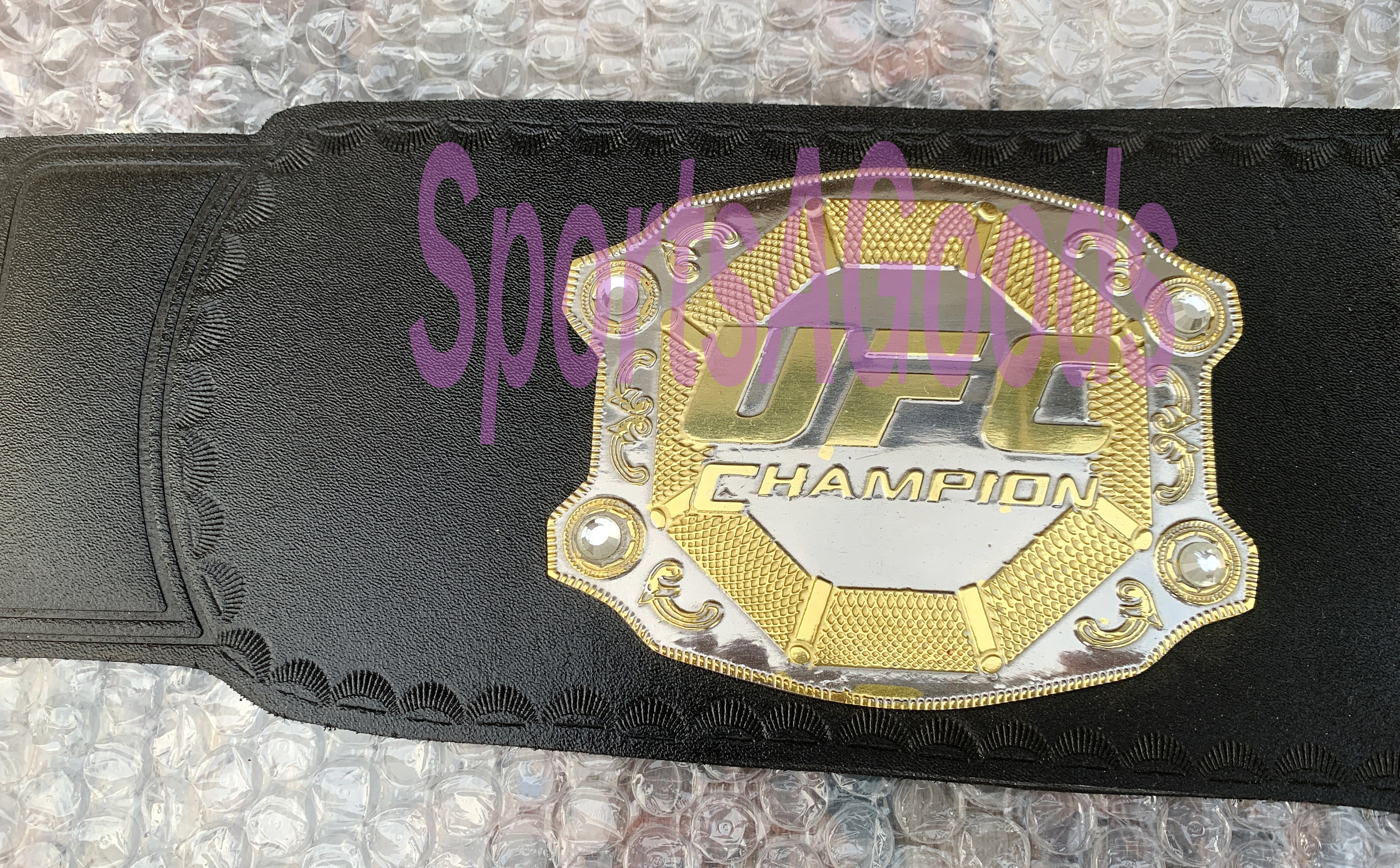 UFC Ultimate Fighting Championship Belt Dual Plated Leather Strap - Etsy