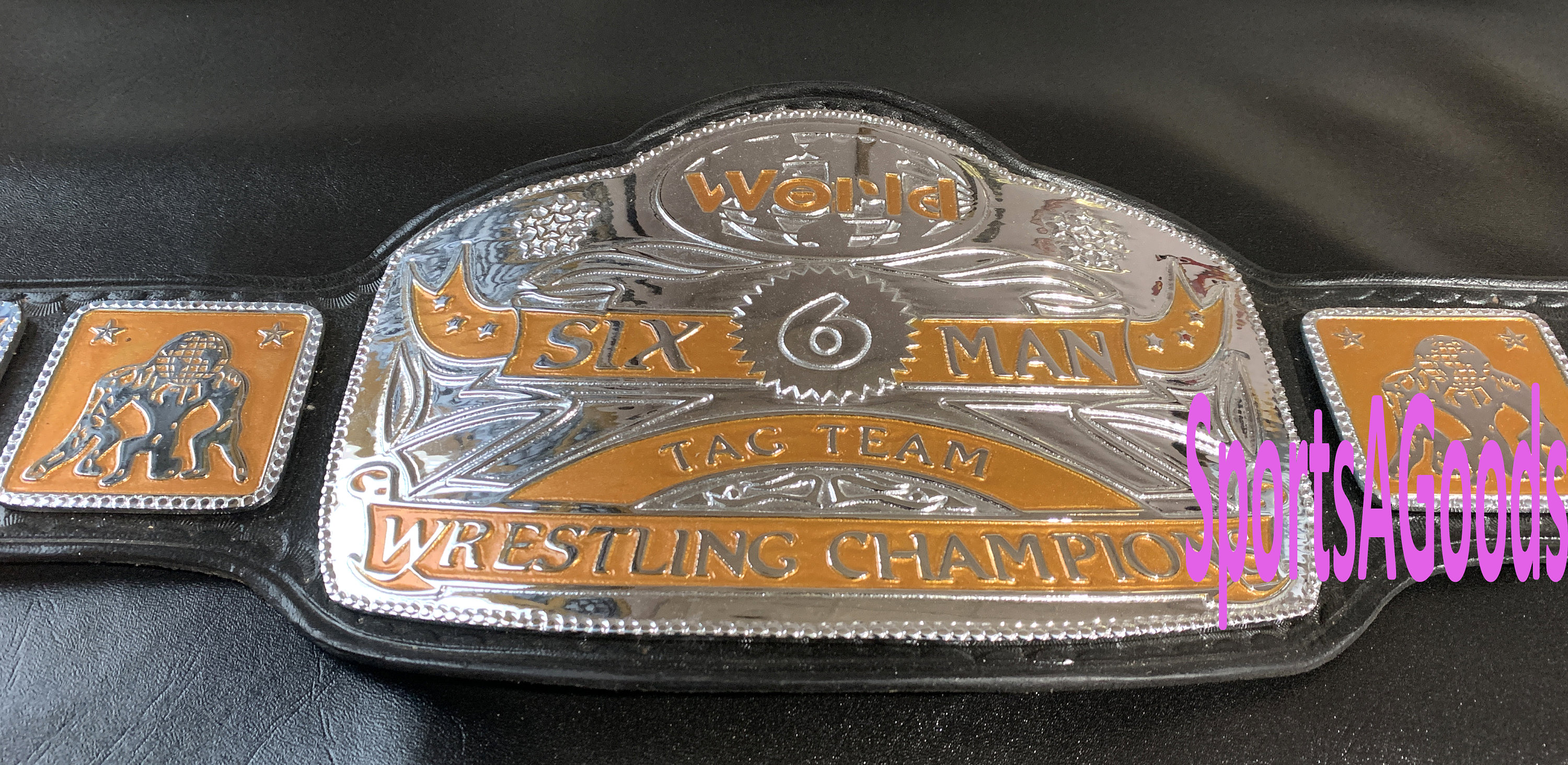 WCWA World Six Man Tag Team Wrestling Championship Belt Adult Size - Etsy