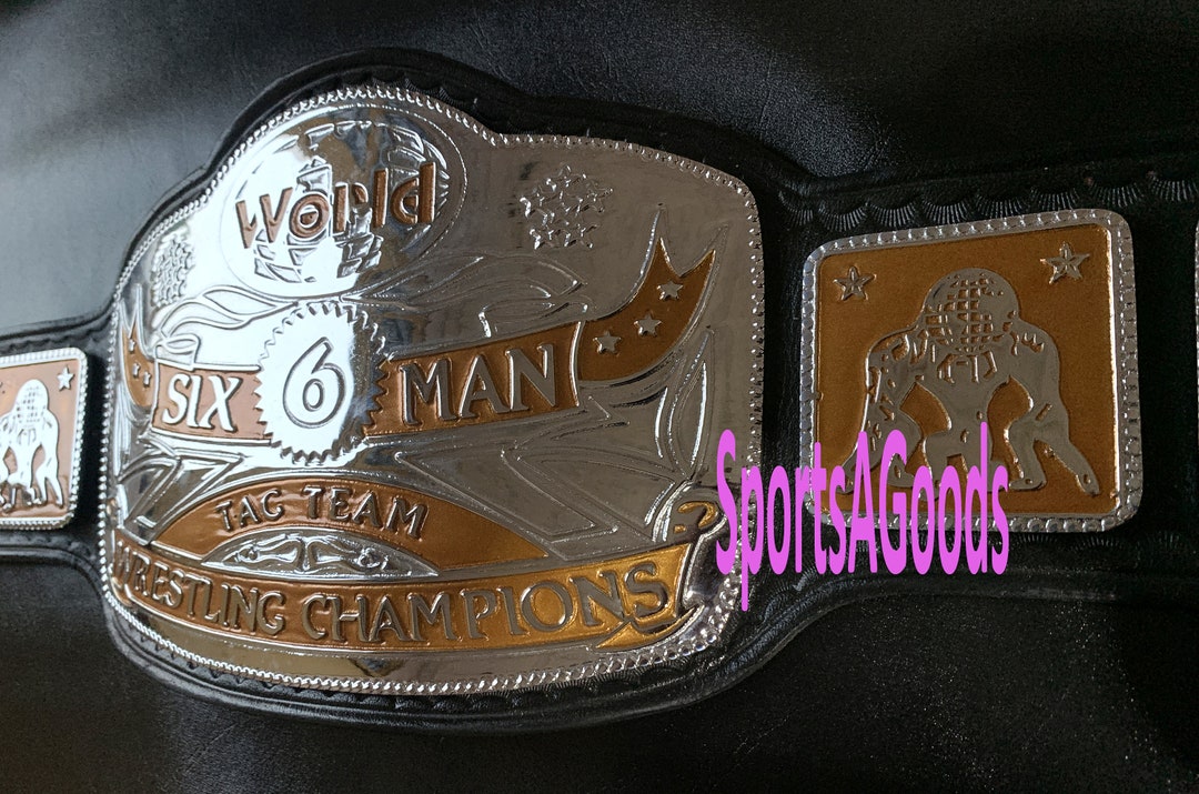 WCWA World Six Man Tag Team Wrestling Championship Belt Adult Size - Etsy