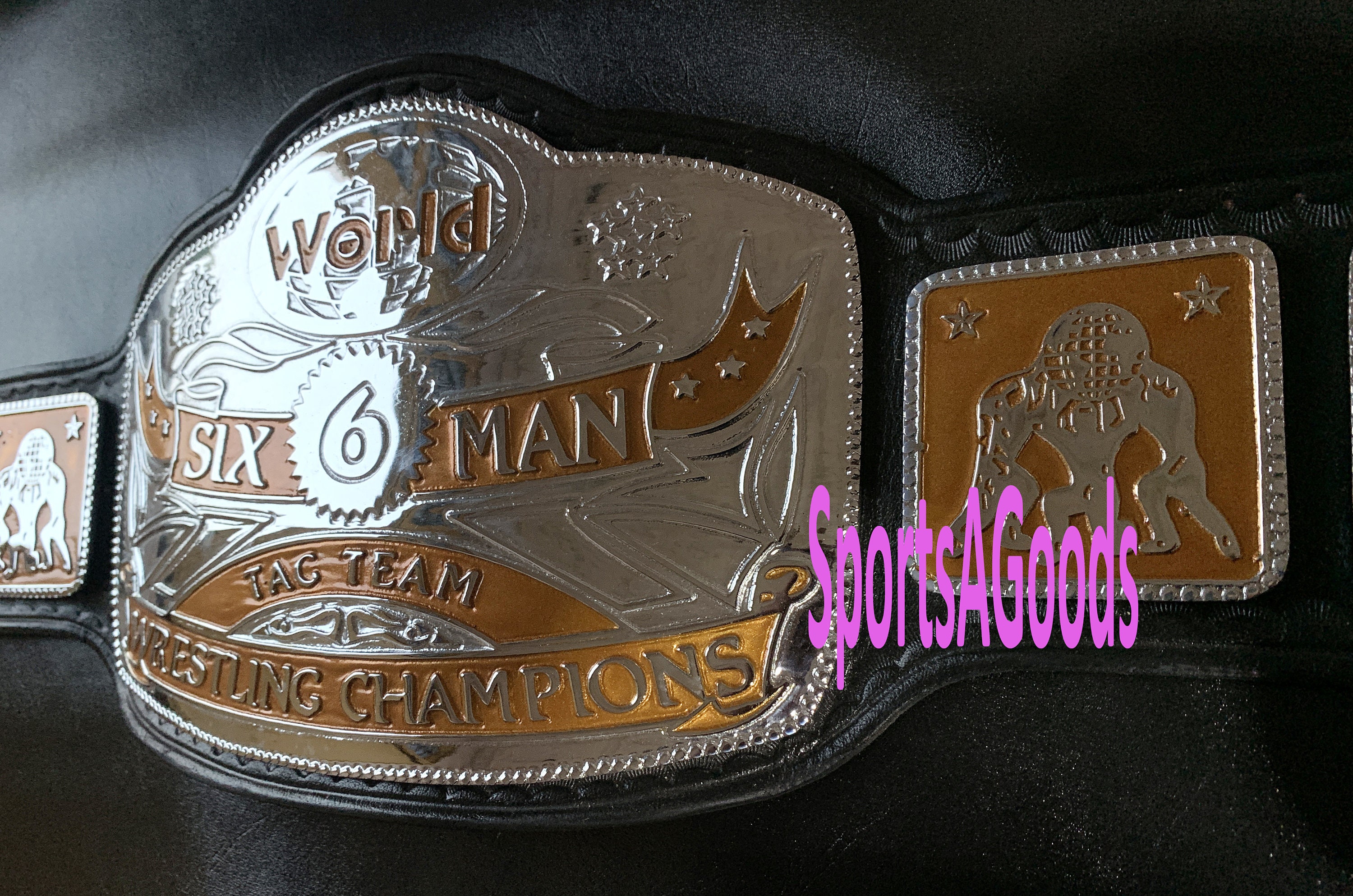 WCWA World Six Man Tag Team Wrestling Championship Belt Adult Size - Etsy