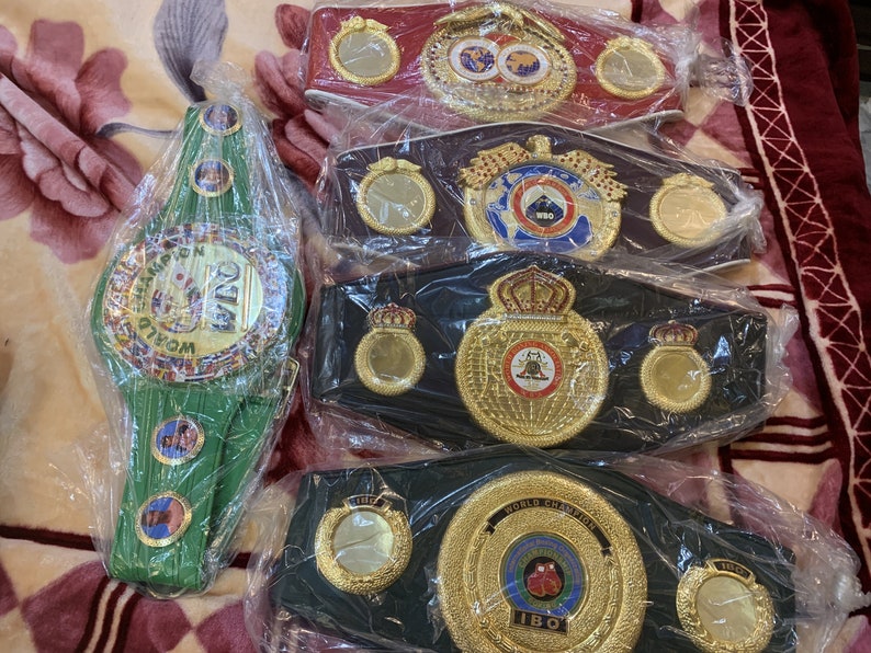 Boxing Set Wbc,ibo,ibf,wbo,wba World Boxing Championship Belt Adult ...