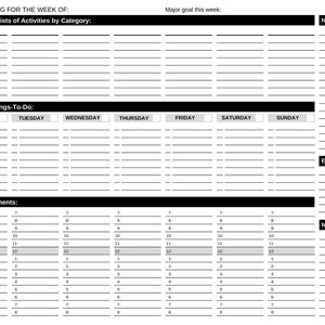 Weekly Planner: Organize Your Entire Week on One Page! - Etsy