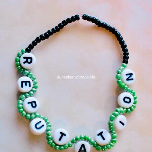 Reputation Friendship Bracelet | Taylor Swift Bracelet | Beaded ...