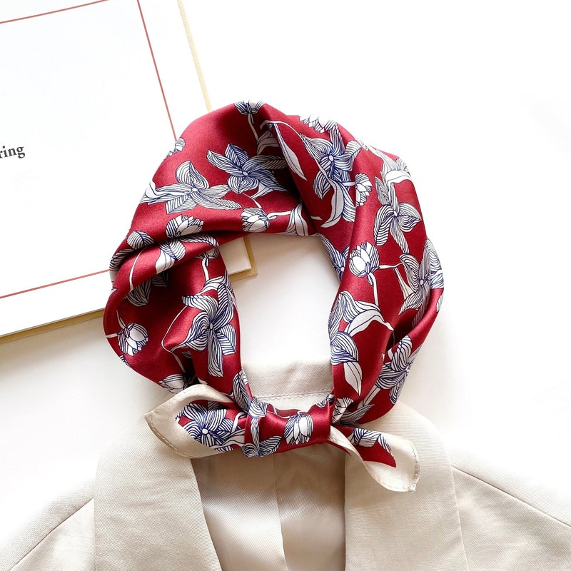 Red Head Scarf - Etsy