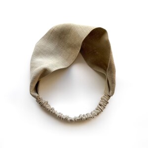 Handmade Organic Cotton Linen Yoga Headband, Hairbands, Wide Headband ...