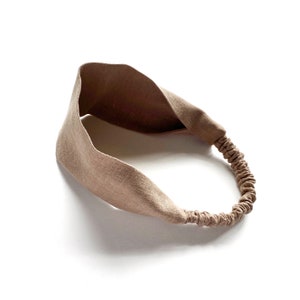 Handmade Linen Cotton Headband, Soft Elastic Hair Band - Etsy