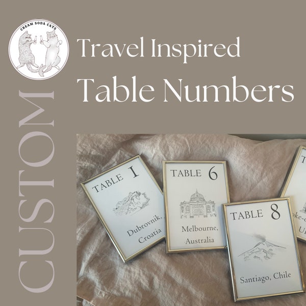 Wedding Table Numbers - Etsy