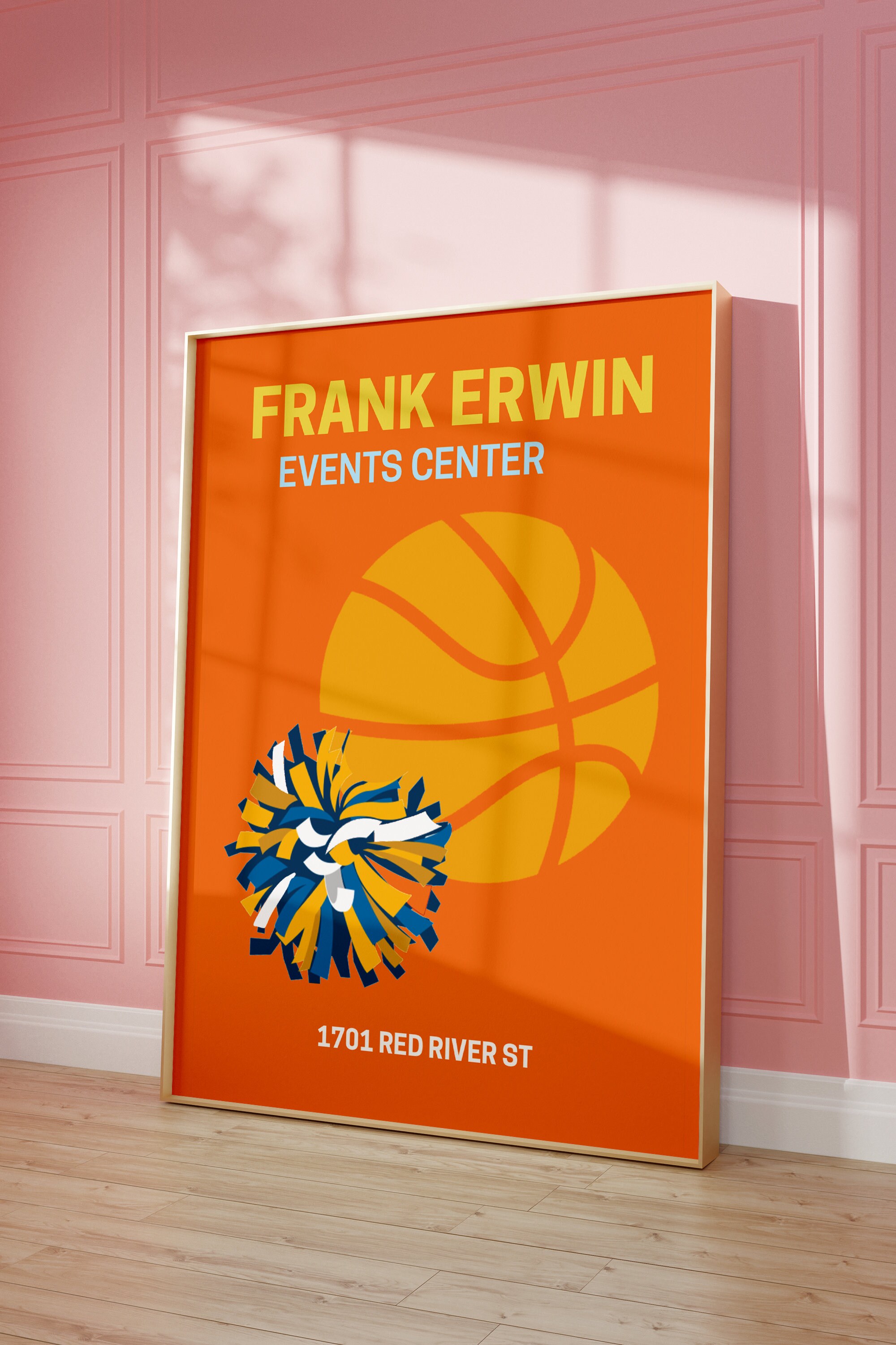 Basketball Stadium Austin Preppy Artwork DIGITAL DOWNLOAD - UT Tower ...