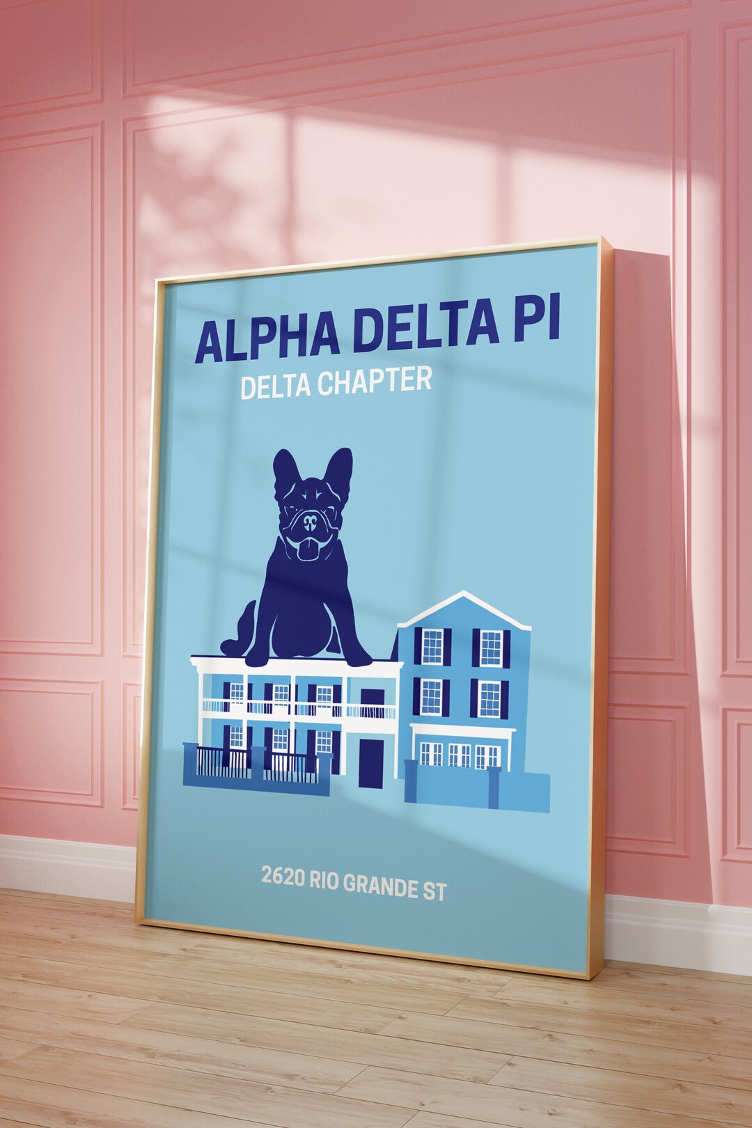 Alpha Delta Pi Austin Preppy Artwork DIGITAL DOWNLOAD - UT Tower ...