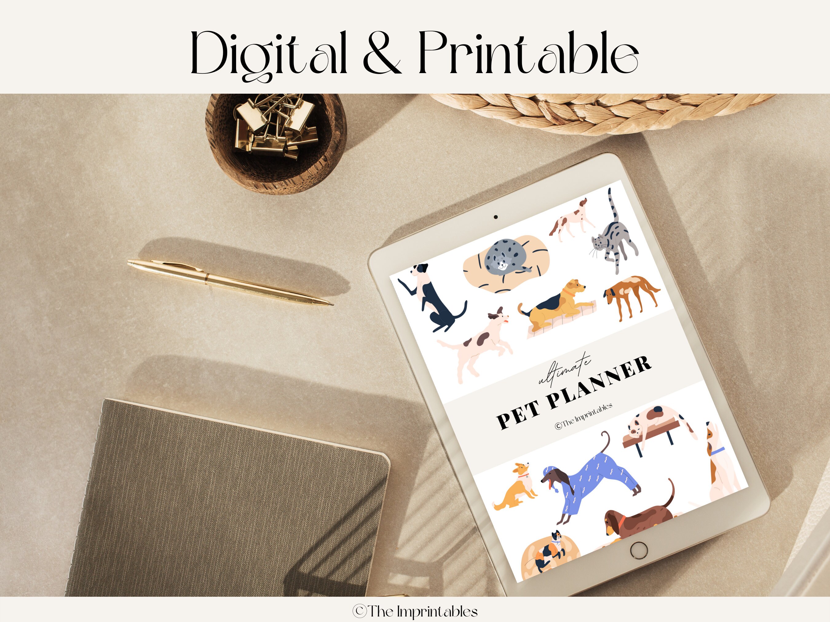 Pet Planner Printable | 45+ Pages | Instant Digital Download | Pet ...