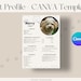Pet Profile CANVA Template Printable | Instant Digital Download | Pet ...