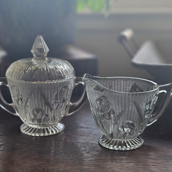 Iris Depression Glass - Etsy