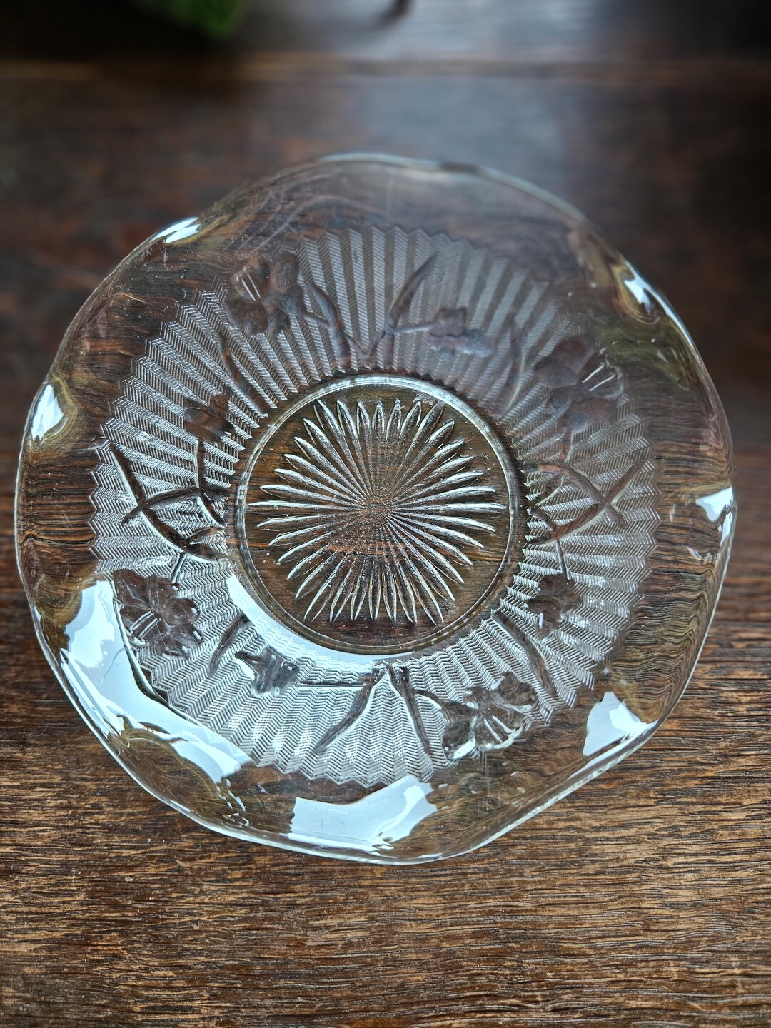 Iris Herringbone Pattern Depression Glass Sauce Bowl 5" by Jeanette ...