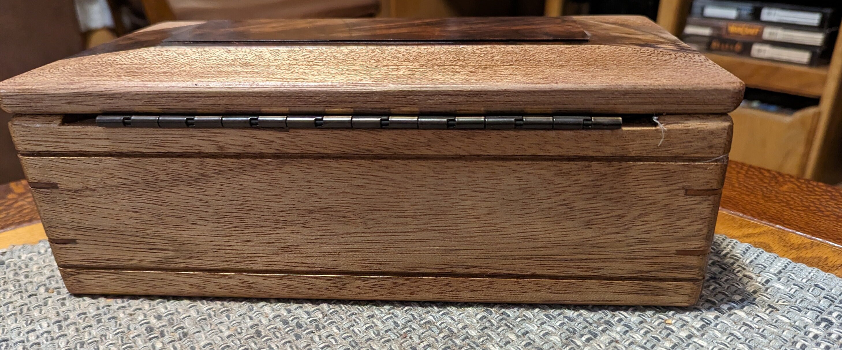 Mahagony and Walnut Keepsake Box - Etsy