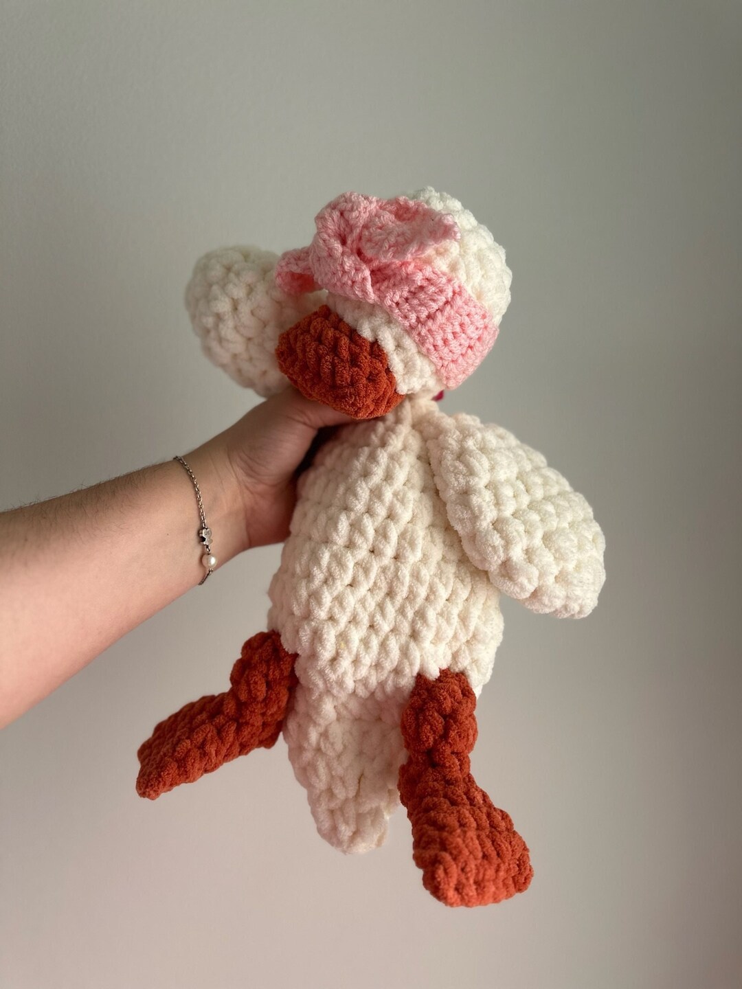 Della the Duck, Crochet Duck, Nursery Decor, Della Duck Lovey, Plush ...