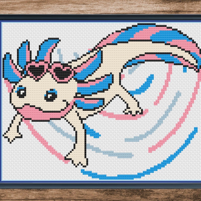 Axolotl Cross Stitch - Etsy