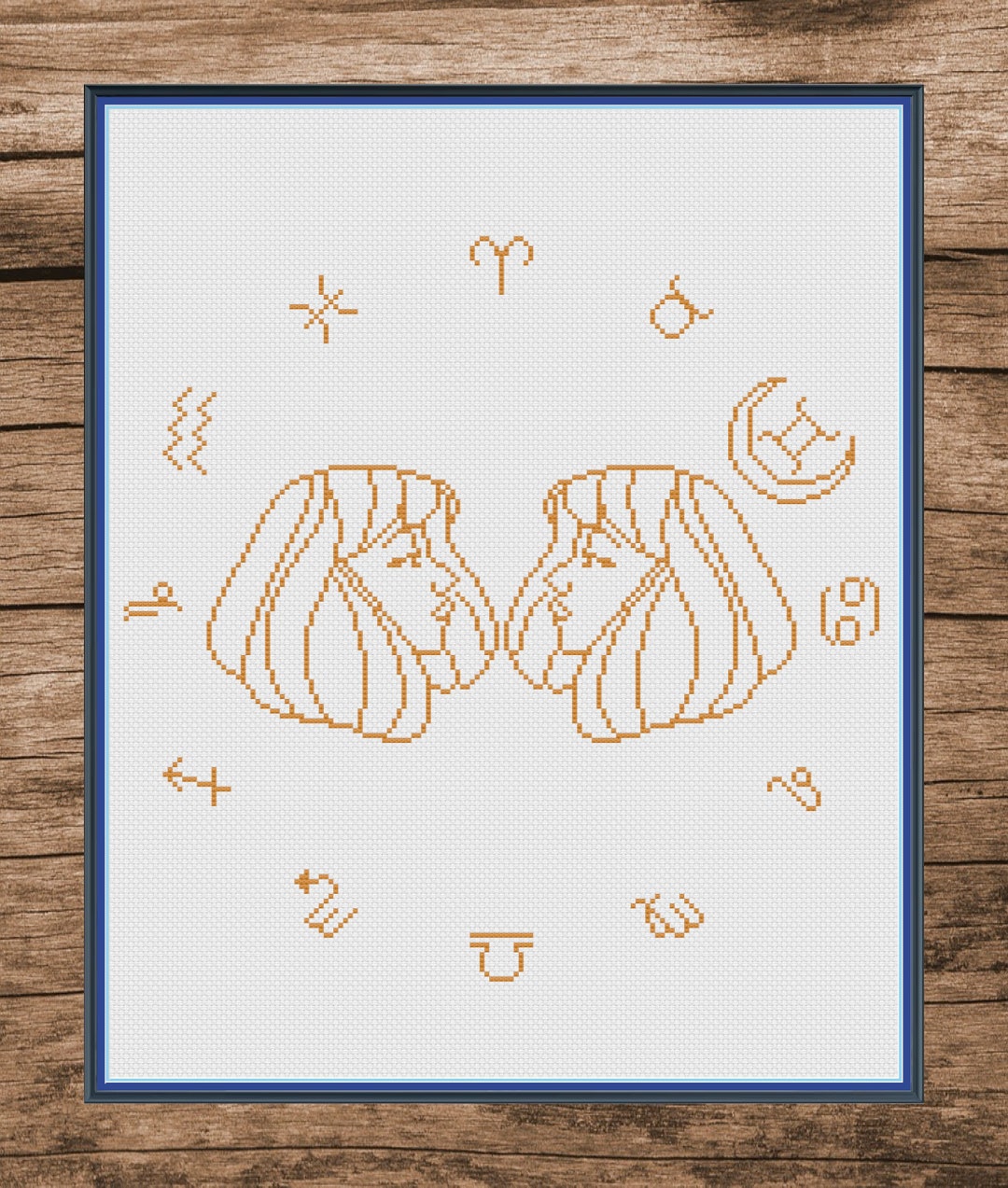 Gemini Zodiac Cross Stitch Pattern Instant Download PDF - Etsy