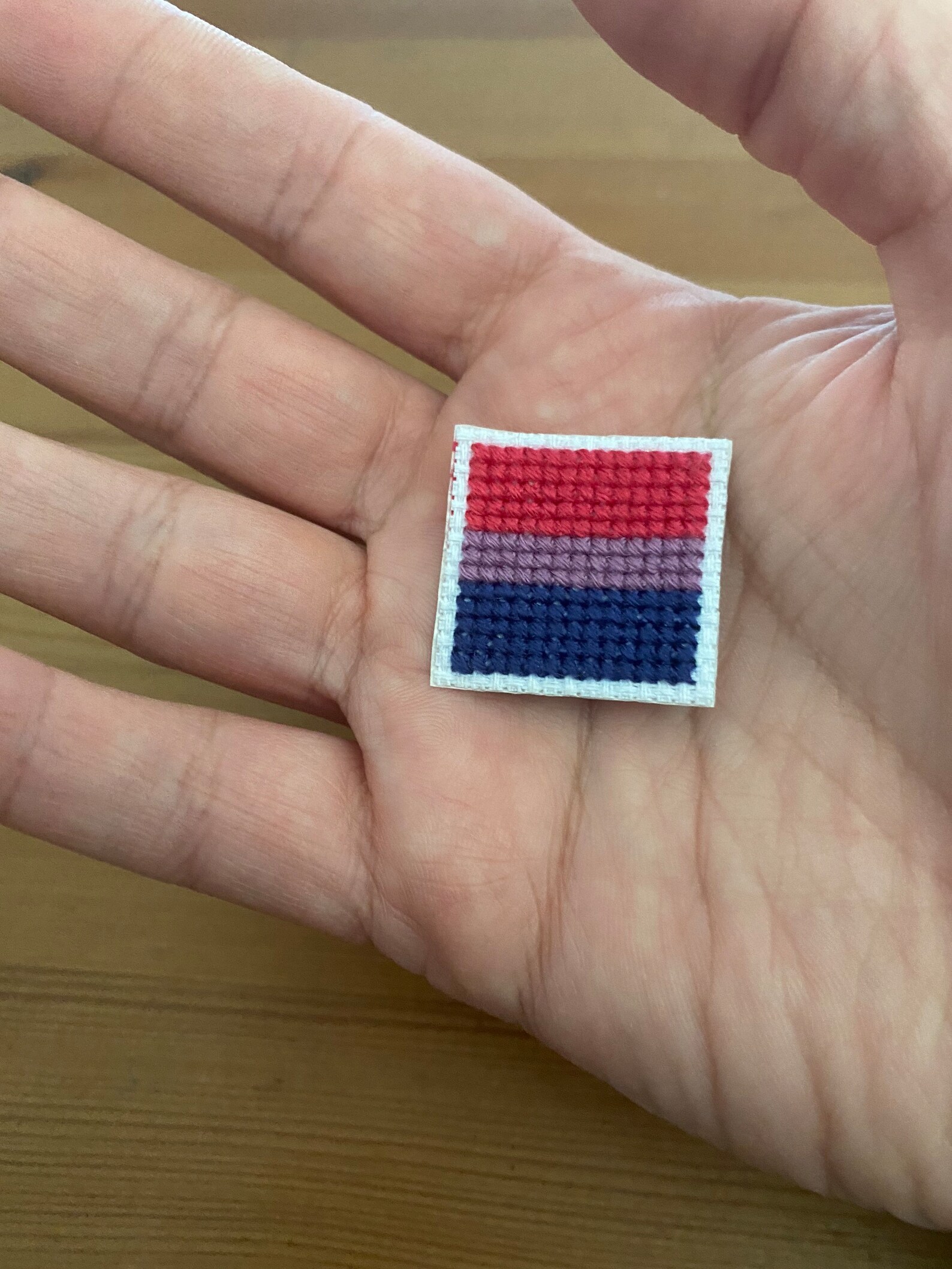 Tiny Bi Pride Flag Iron on Patch or Pin - Etsy