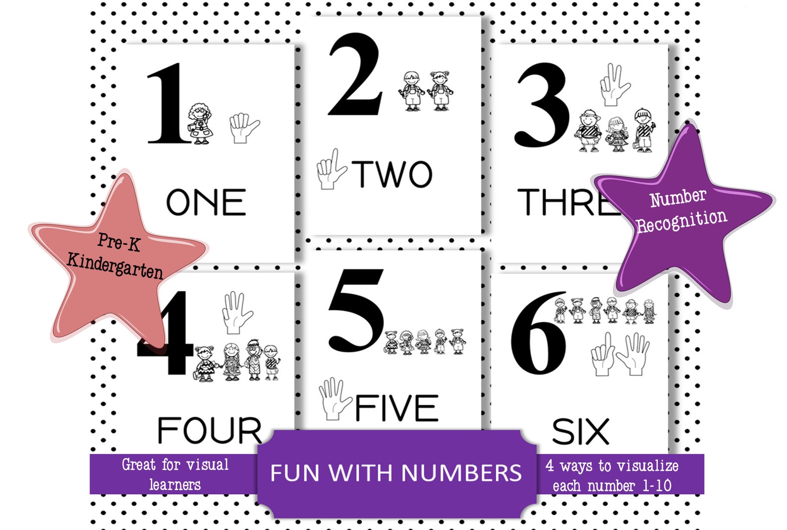 COUNTING & NUMBERS Pre-k / Kindergarten Printables - Etsy