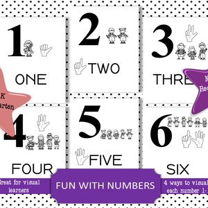 COUNTING & NUMBERS Pre-k / Kindergarten Printables - Etsy