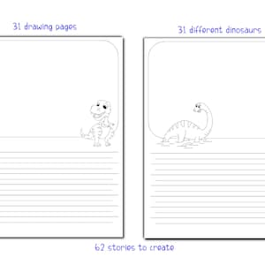 Dinosaur Draw and Write Activity Book - Etsy