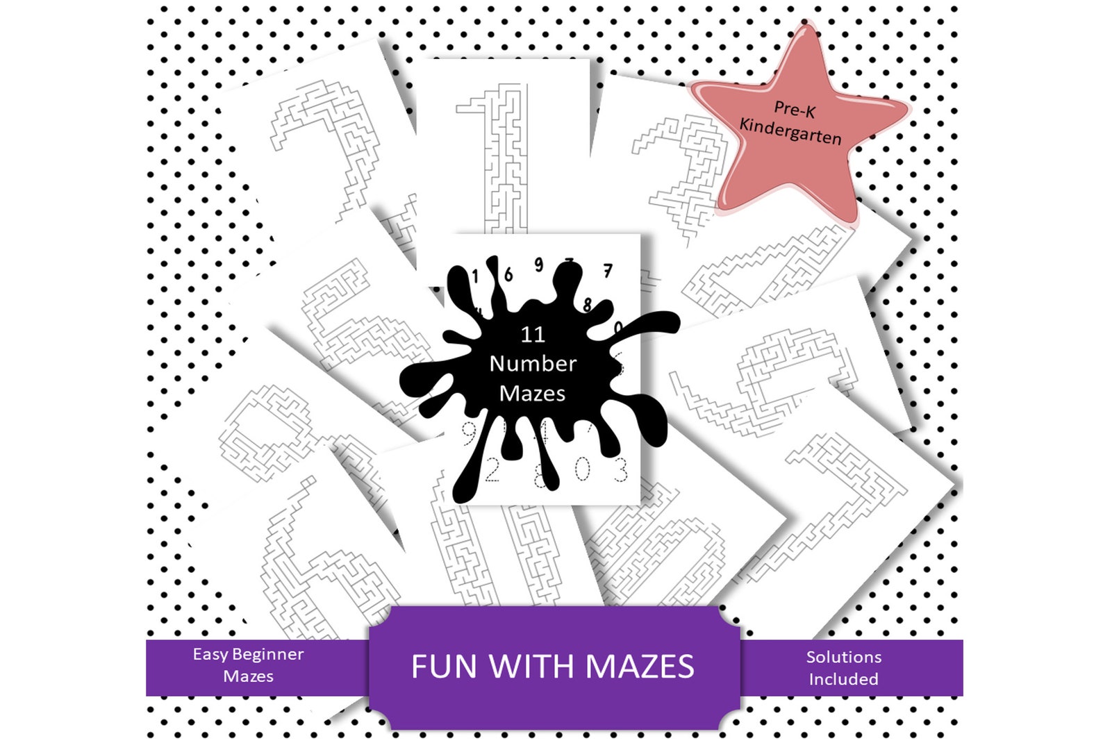 COUNTING & NUMBERS Pre-k / Kindergarten Printables - Etsy