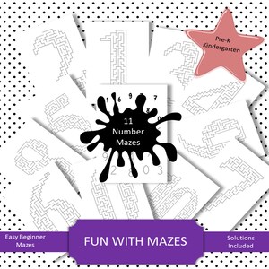 COUNTING & NUMBERS Pre-k / Kindergarten Printables - Etsy