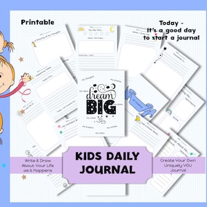 Kids Daily Journal Printable - Etsy